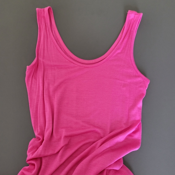 Dresses | Hot Pink Tank Dress Perfect For Beaches | Poshmark